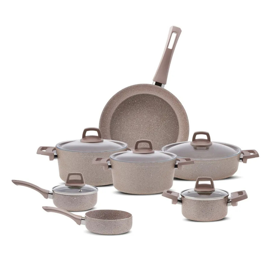 Karaca Biogranit Rosegold Pot Set, 12 Piece - KARACA NETHERLANDS