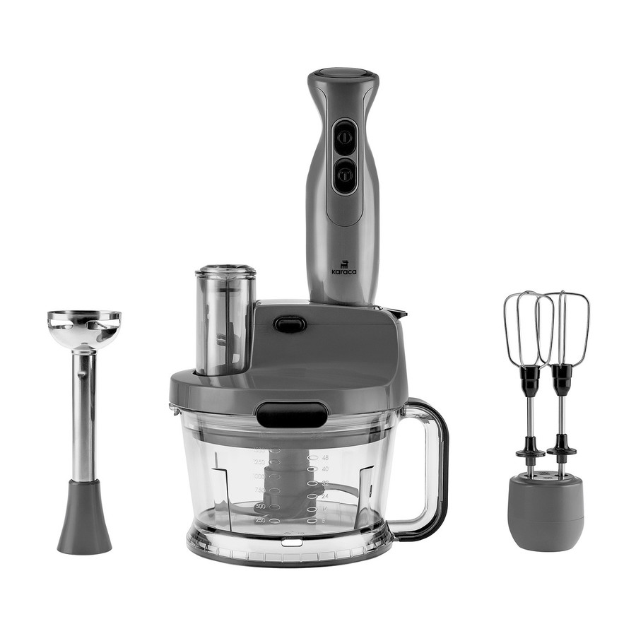 Karaca Pro-Multimax Food Processor, Space Gray, 2000 W - KARACA EUROPE